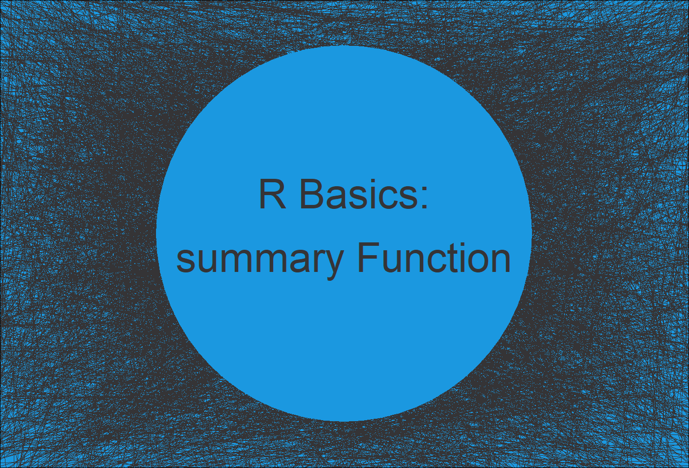 R Summary Function Examples Vector Data Frame Regression Model R Summary Function Examples Vector Data Frame Regression Model